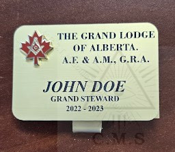 Masonic Name Tag Custom: Masonic Supply Shop (Freemason Store)