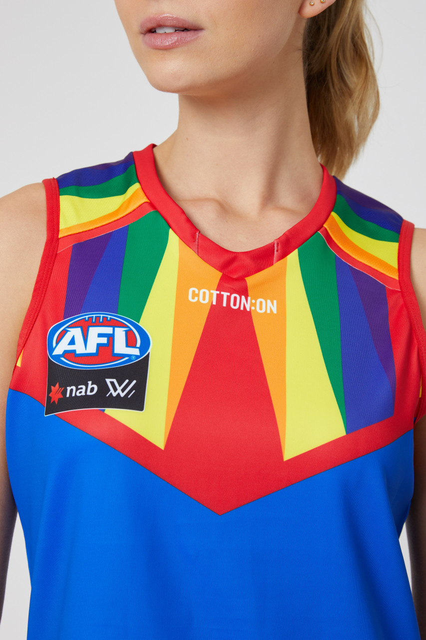 Melbourne Demons AFLW S7 Pride Guernsey - Melbourne Football Club