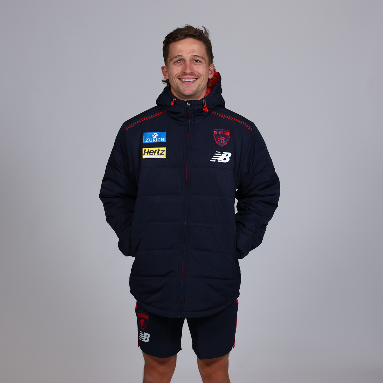 Melbourne Demons NB 2025 Elite Hooded Puffer Jacket - Melbourne ...