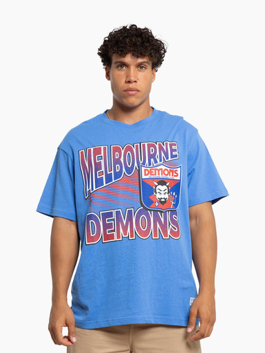 Melbourne Demons Retro Inline Stack Tee - Melbourne Football Club