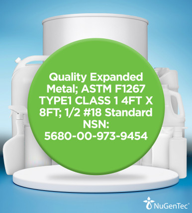 Quality Expanded Metal; ASTM F1267 TYPE1 CLASS 1 4FT X 8FT; 1/2 #18 ...