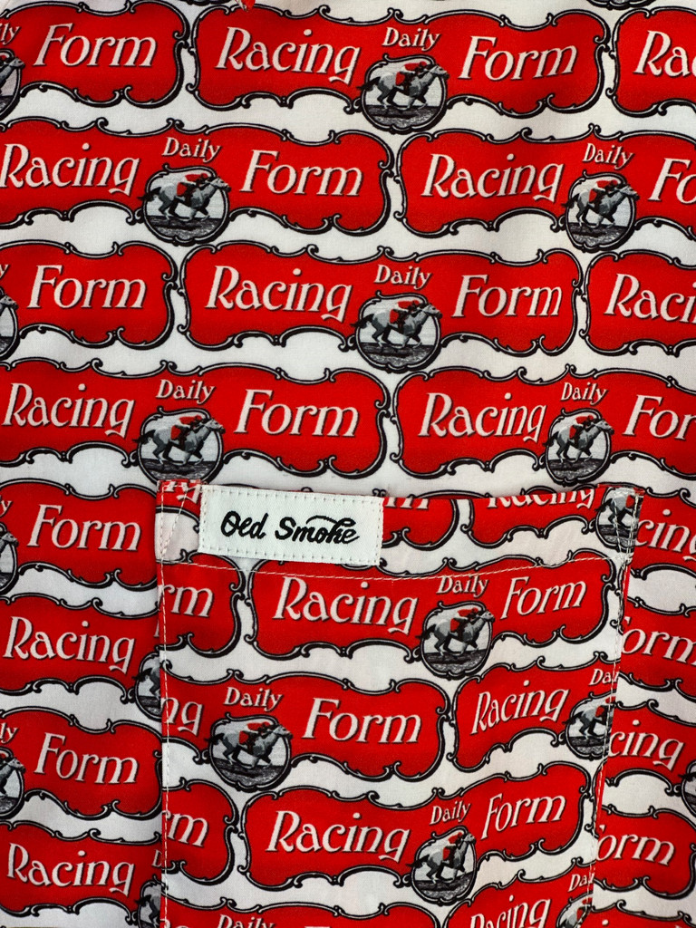 THE JK BUTTON UP - DAILY RACING FORM LOGO - Old Smoke Clothing Co.