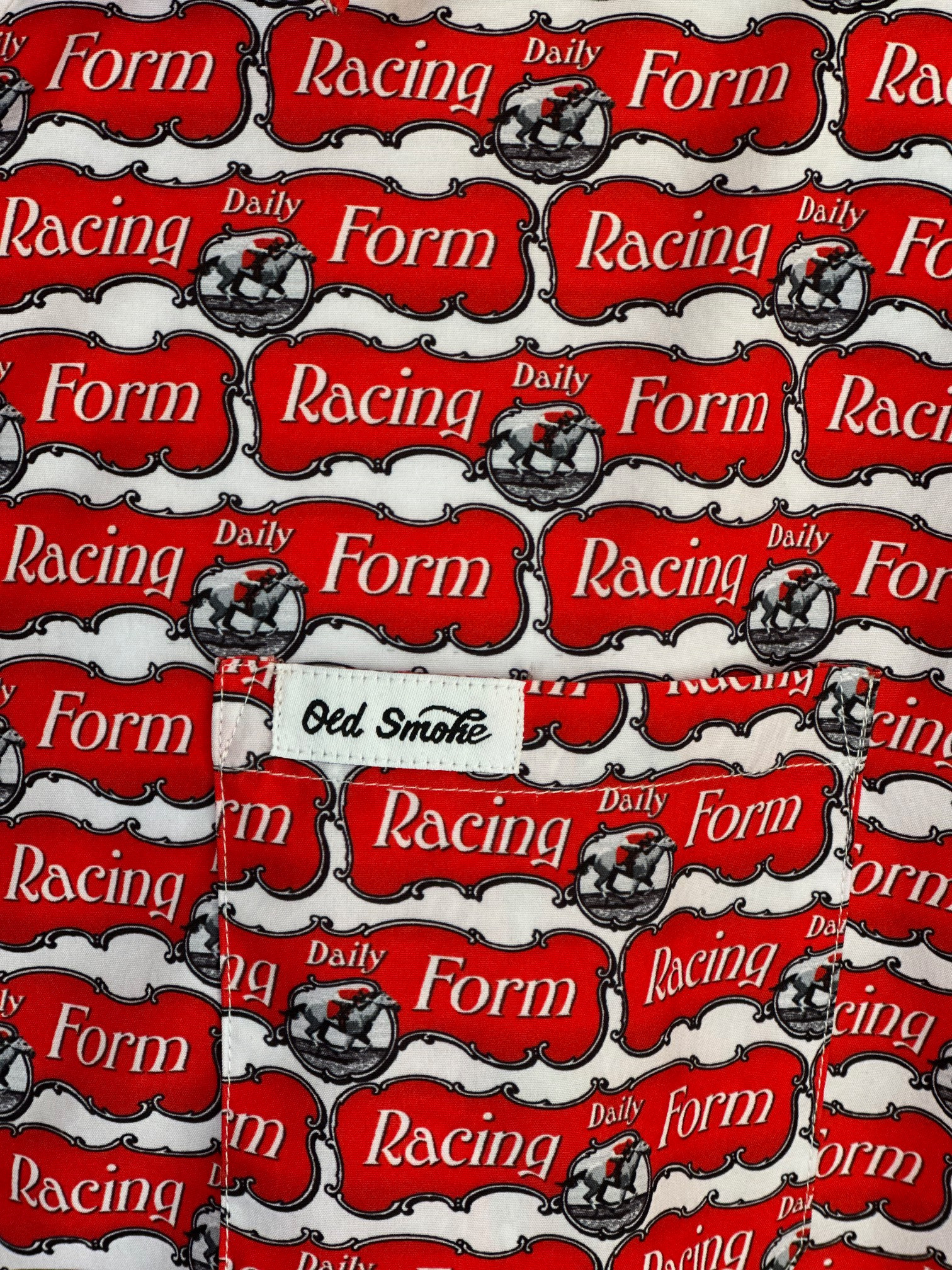 THE JK BUTTON UP - DAILY RACING FORM LOGO - Old Smoke Clothing Co.