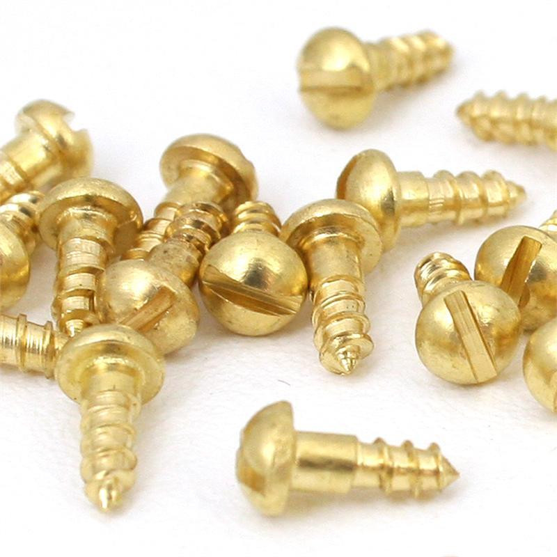 Wood Screws for Engraving Plates Gold Color - Plaque Fasteners ...