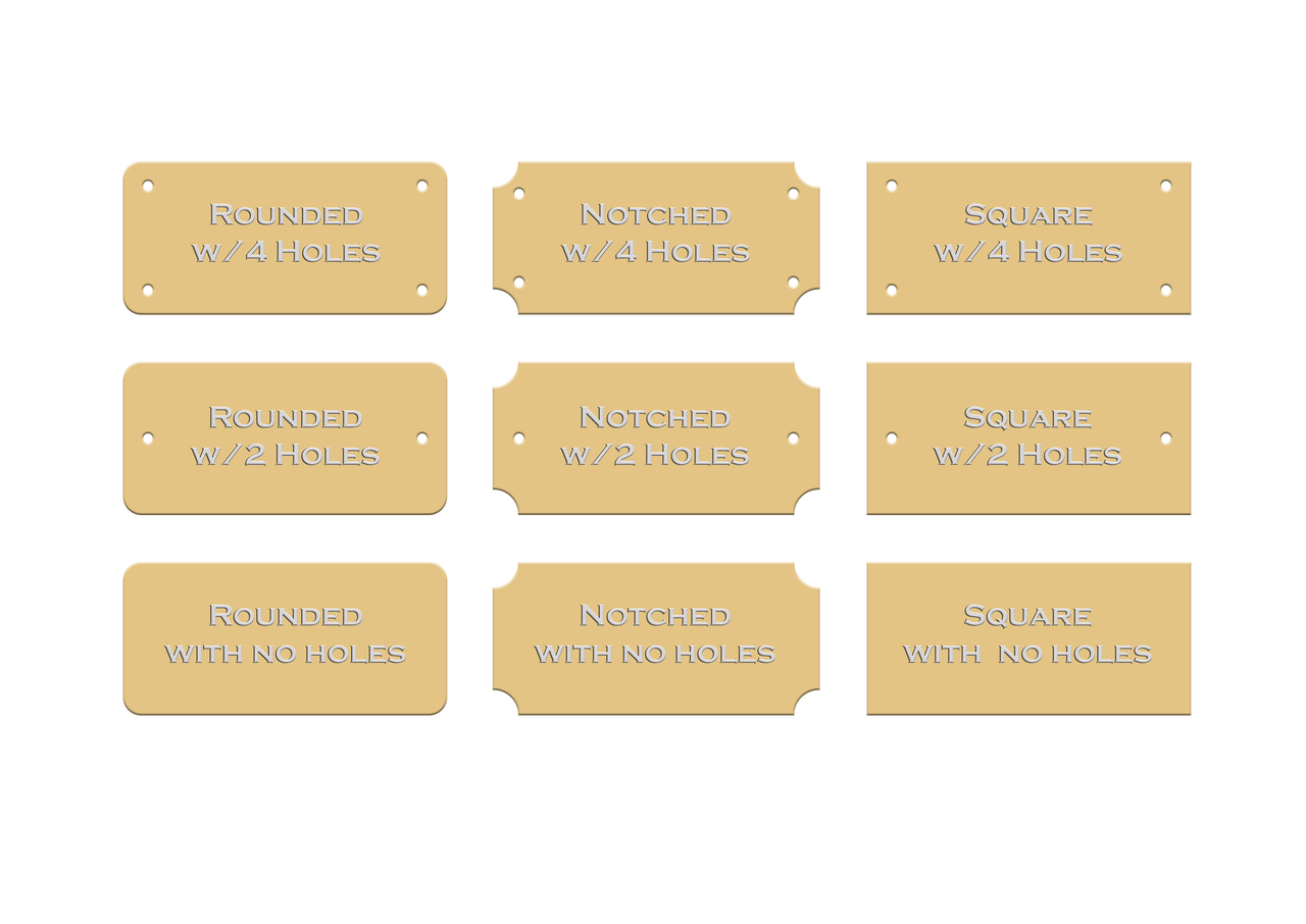 Engraving Plates Blanks Anodized Gold Color Aluminum | Engraving Blanks