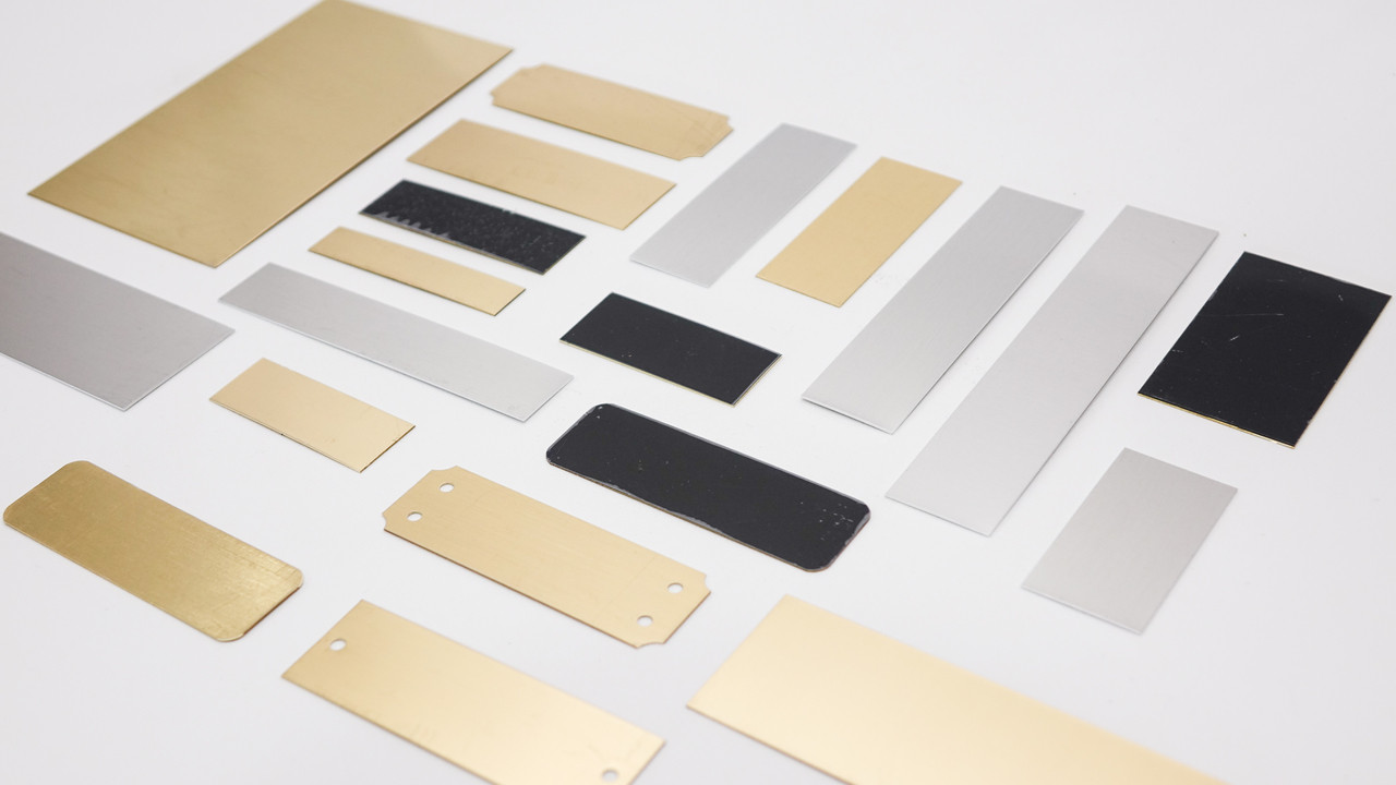 Engraving Name Plates, Stampings, Brass and Aluminum Plates | Blank ...