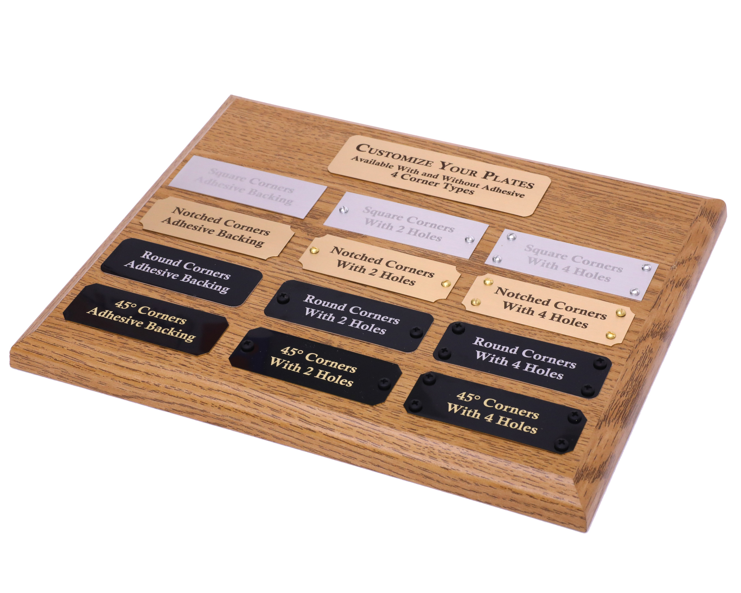 Sample Engraving Display Plaque | Custom Corners & Shapes Name Plate ...
