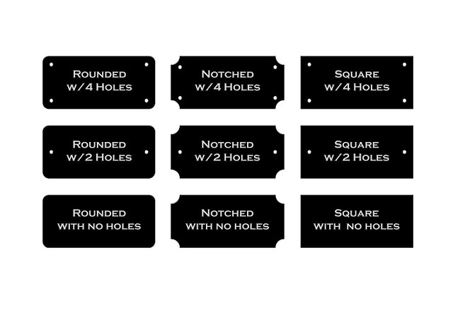 Laser Engravable Plates Black On Solid Aluminum | Engraving Blanks