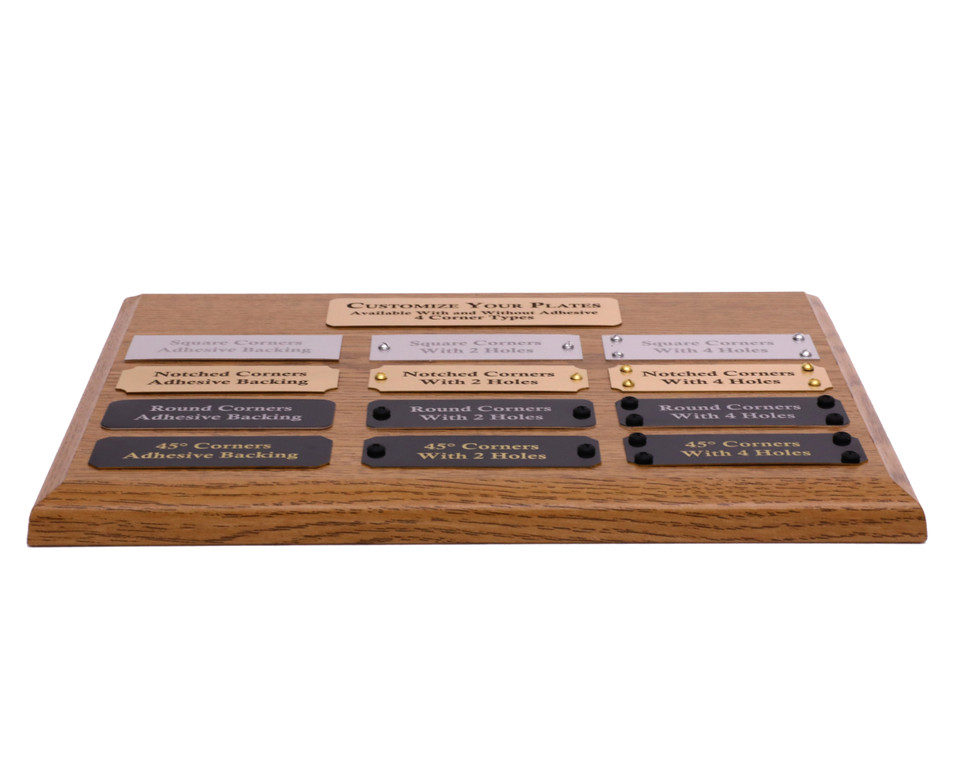 Sample Engraving Display Plaque | Custom Corners & Shapes Name Plate ...
