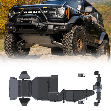 IAG Rock Shield™ Complete Skid Plate Set for 2021+ Four Door Ford Bronco