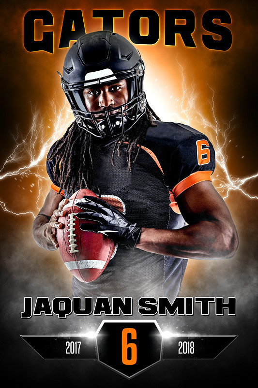 Player Banner Sports Photo Template - Electrify