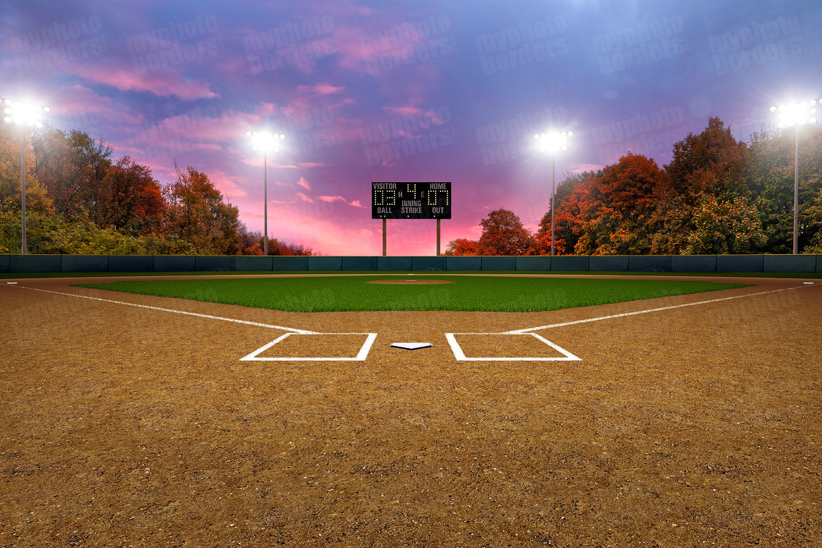 Digital Sports Background - Baseball Park II - Horizontal