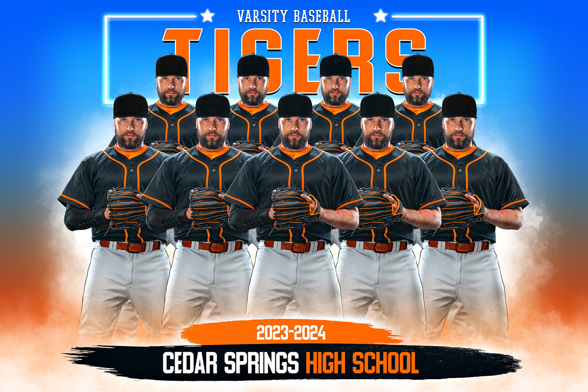 Multi-Sport Photo Template - Merge - Photoshop Layered Sports Template