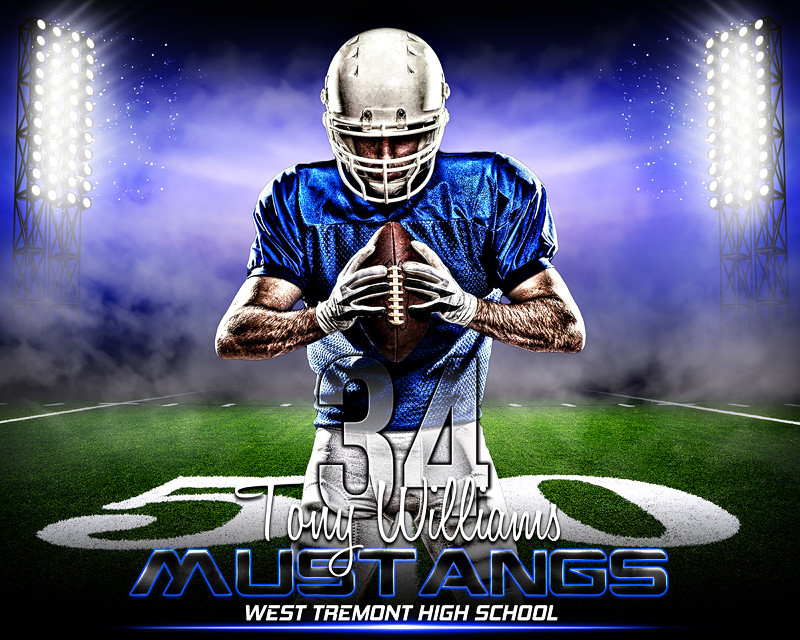 Sports Poster Photo Template For Football - Prime Time Football