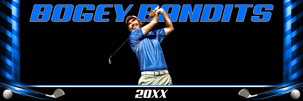 Panoramic Sports Team Banner Photo Template - Golf