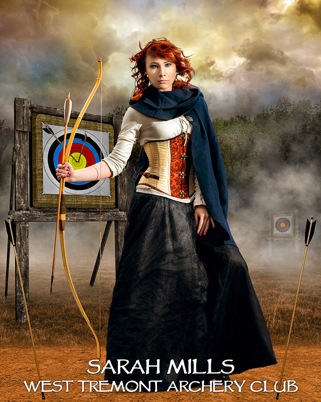 Sports Poster Photo Template - Archery Range - Layered Photoshop Sports ...