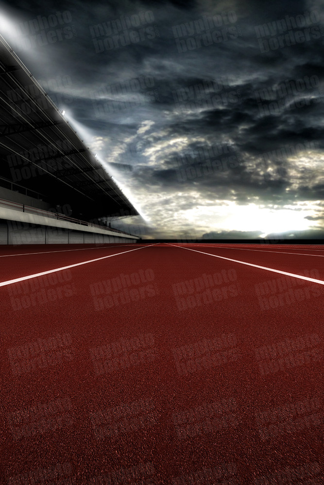 Digital Sports Background - Track Grandstand