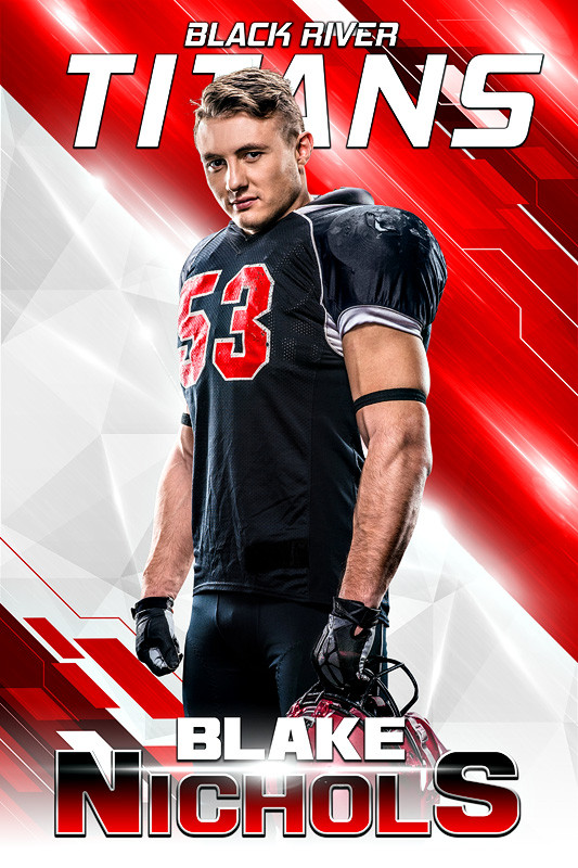 Player Banner Sports Photo Template - Express - Photoshop Layered ...