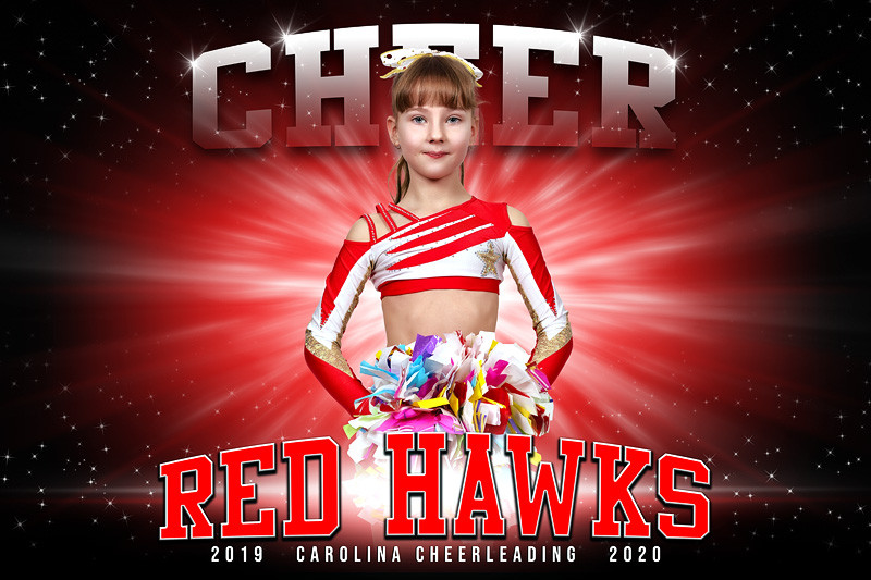 Cheerleading and Dance Sports Photo Template - Glamour - Photoshop ...