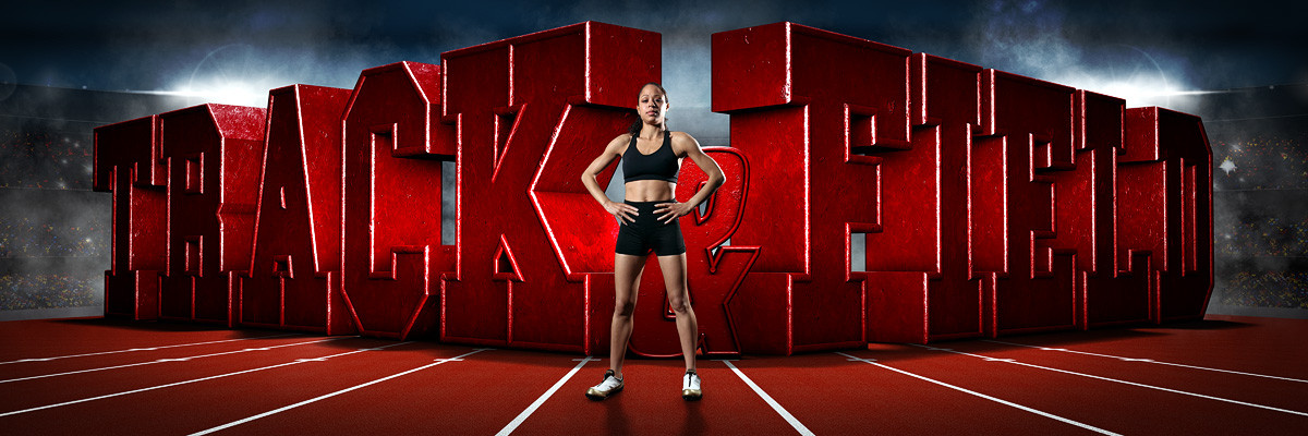 Panoramic Sports Team Banner Photo Template - Surreal Track - Custom ...