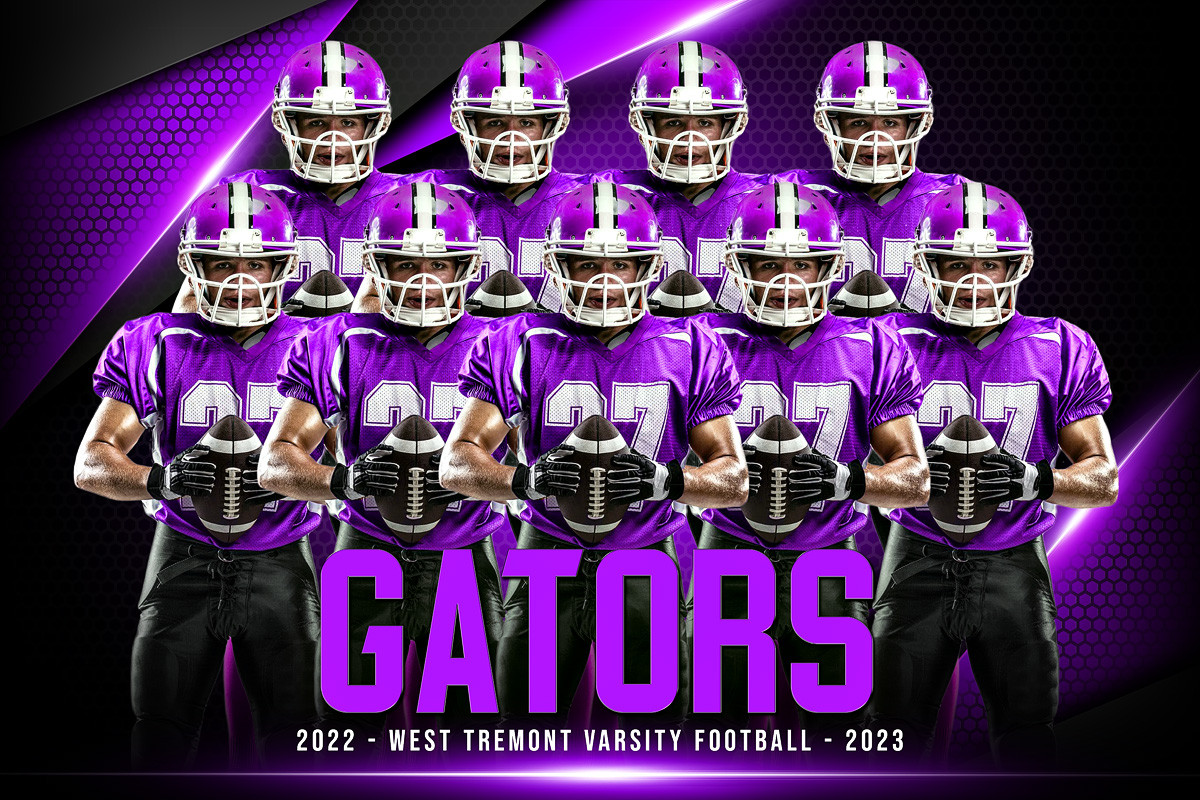 Player and Team Banner Templates for Youth Sports Photography. Multi ...