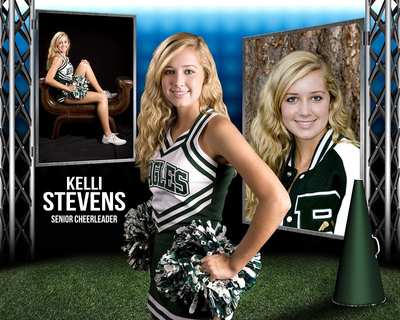 Cheerleading Photo Collage - Steel Tower