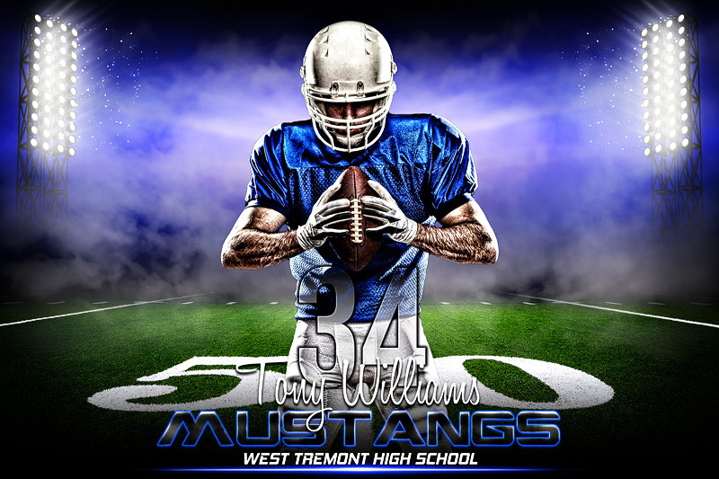 Player Banner Sports Photo Template - Prime Time Football