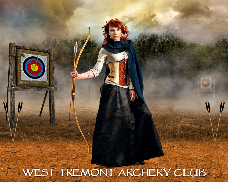 Sports Poster Photo Template - Archery Range - Layered Photoshop Sports ...