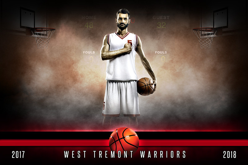 Player & Team Banner Sports Photo Template - Fantasy Basketball ...