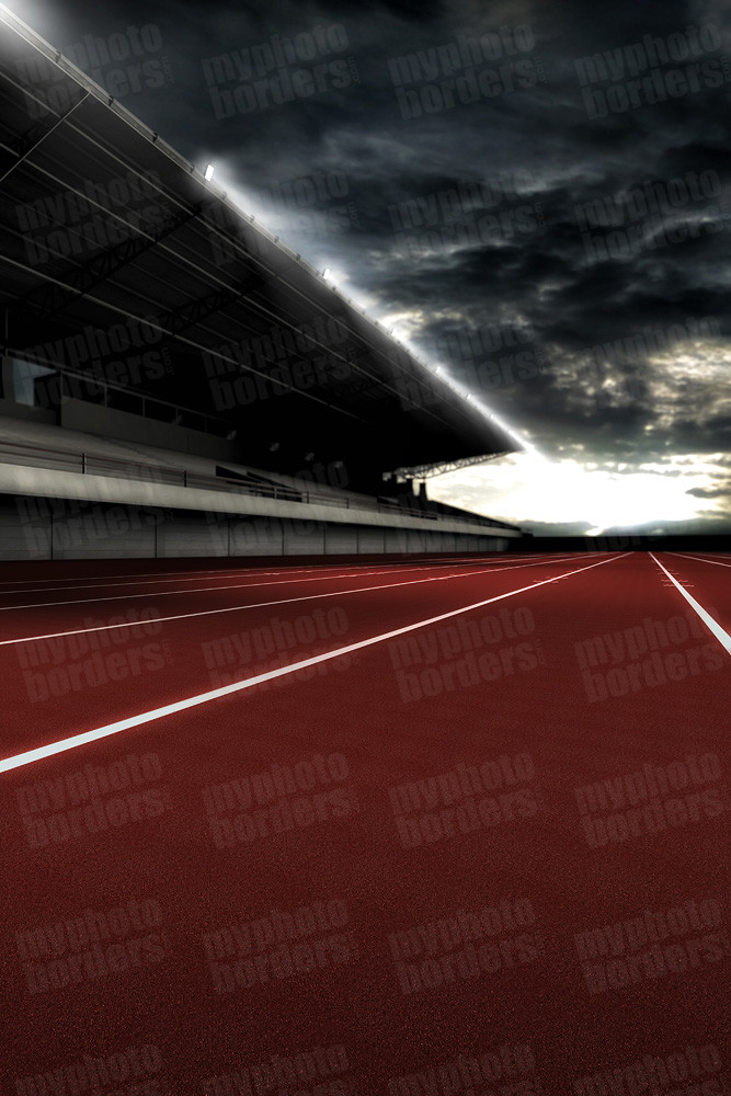 Digital Sports Background - Track Grandstand II