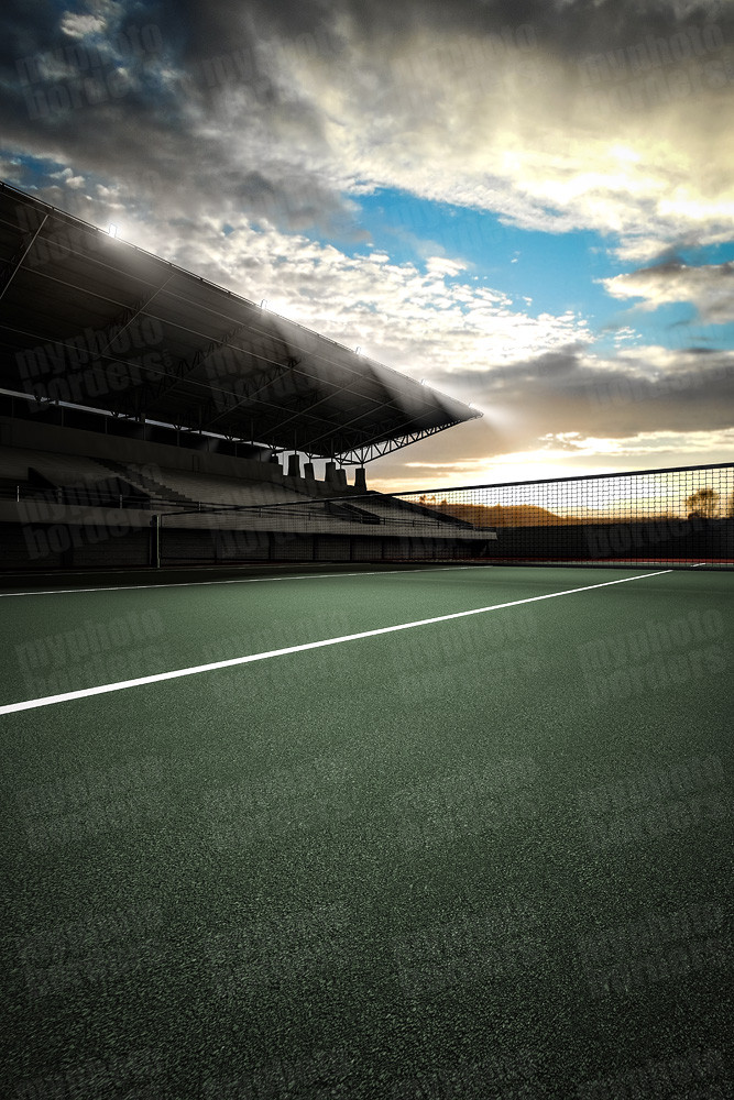 Digital Sports Background - Tennis Court II