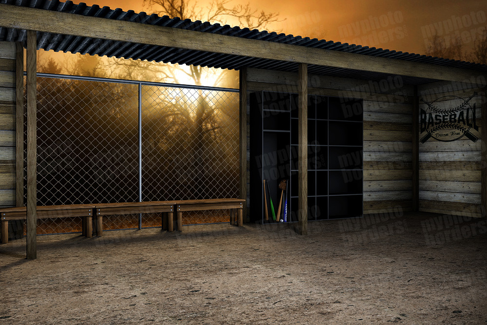 Digital Sports Background - Baseball Dugout III