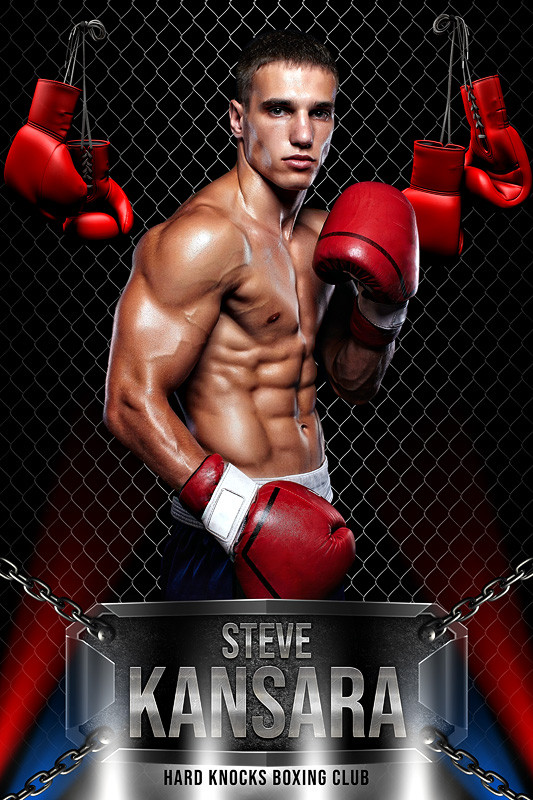 Player Banner Sports Photo Template - Boxing