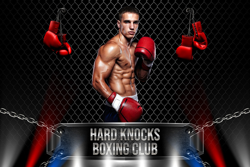 Player & Team Banner Sports Photo Template - Boxing