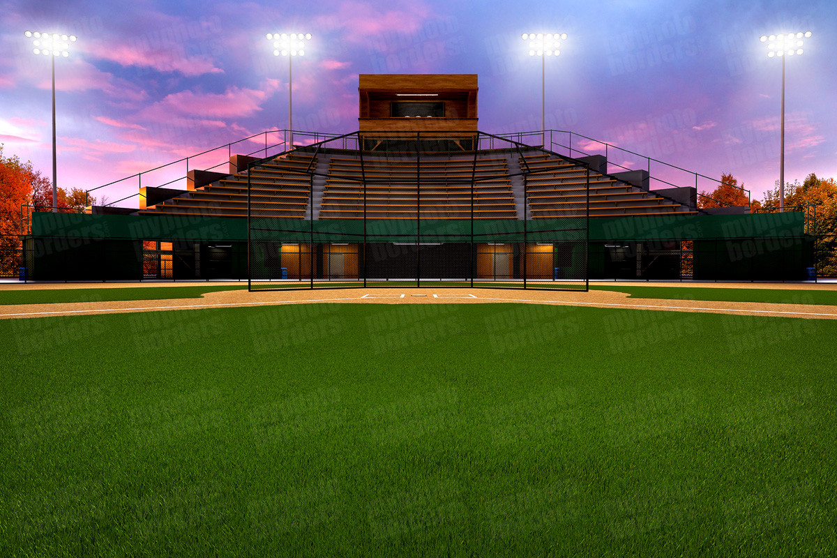 Digital Sports Background - Baseball Park - Horizontal