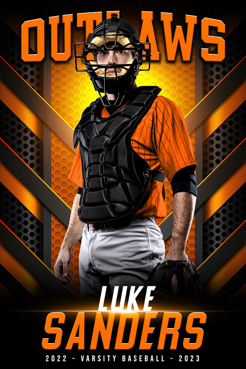 Player and Team Banner Templates for Youth Sports Photography. Multi ...