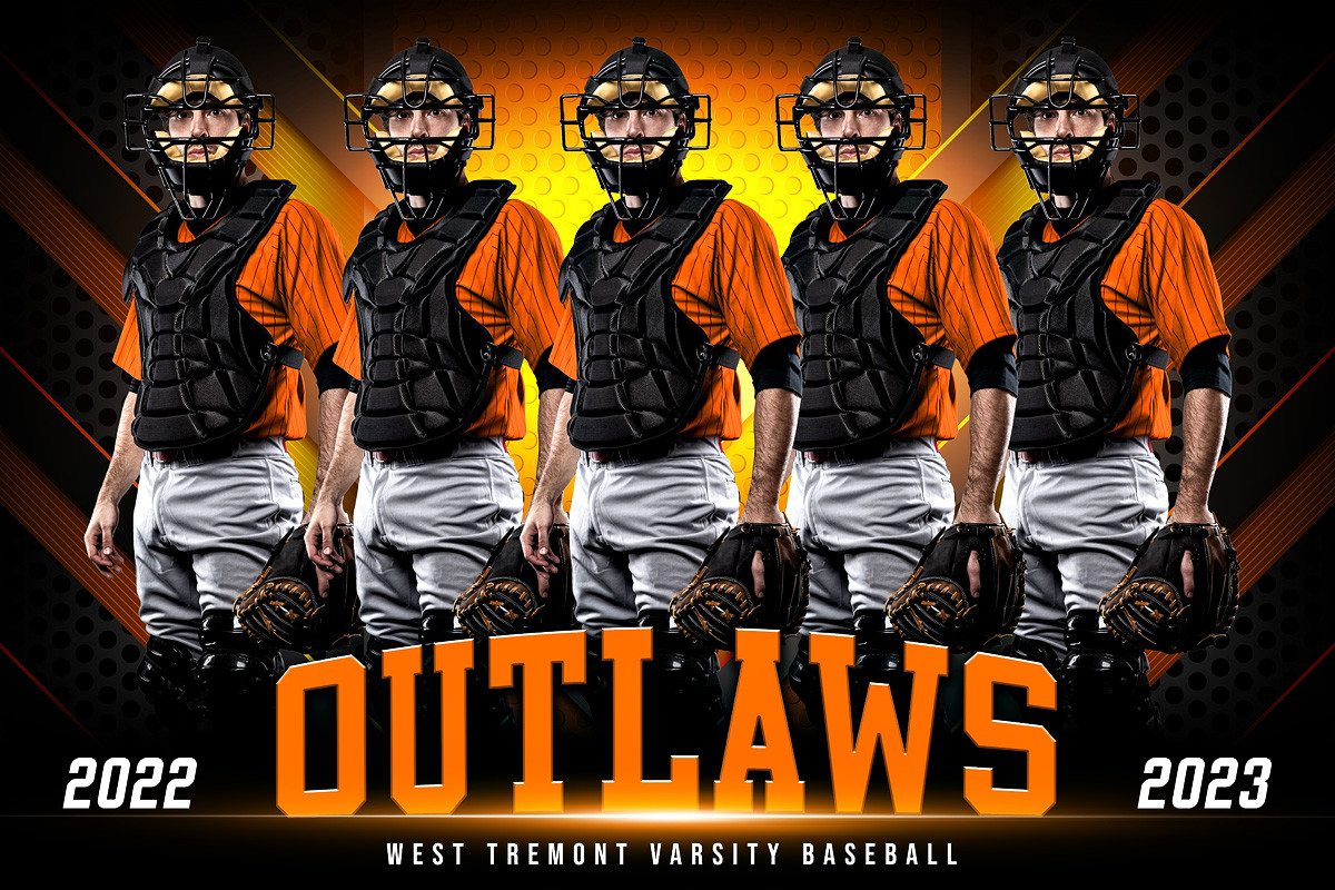 Player and Team Banner Templates for Youth Sports Photography. Multi ...