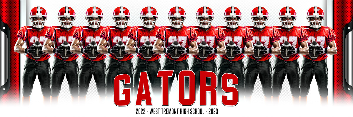 Panoramic Team Banner Photo Template - Tabs - Multi-Sport Photoshop ...