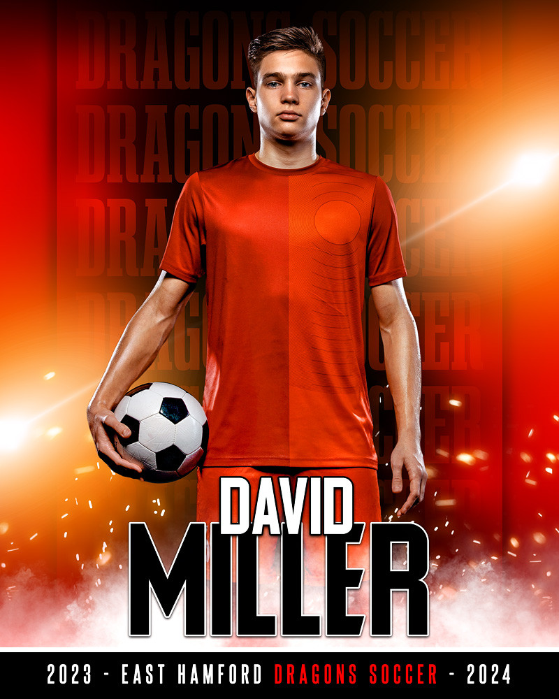 16x20 Multi-Sport Photoshop Layered Photo Template - Dragons - Designed ...