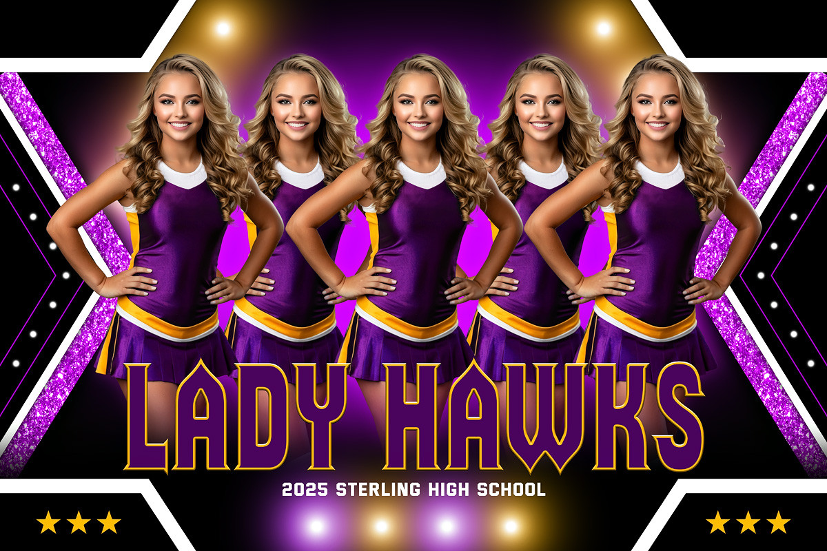 Player Banner Sports Photo Template - Pizzazz