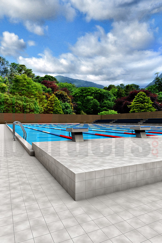 Digital Sports Background - Swimming Pool