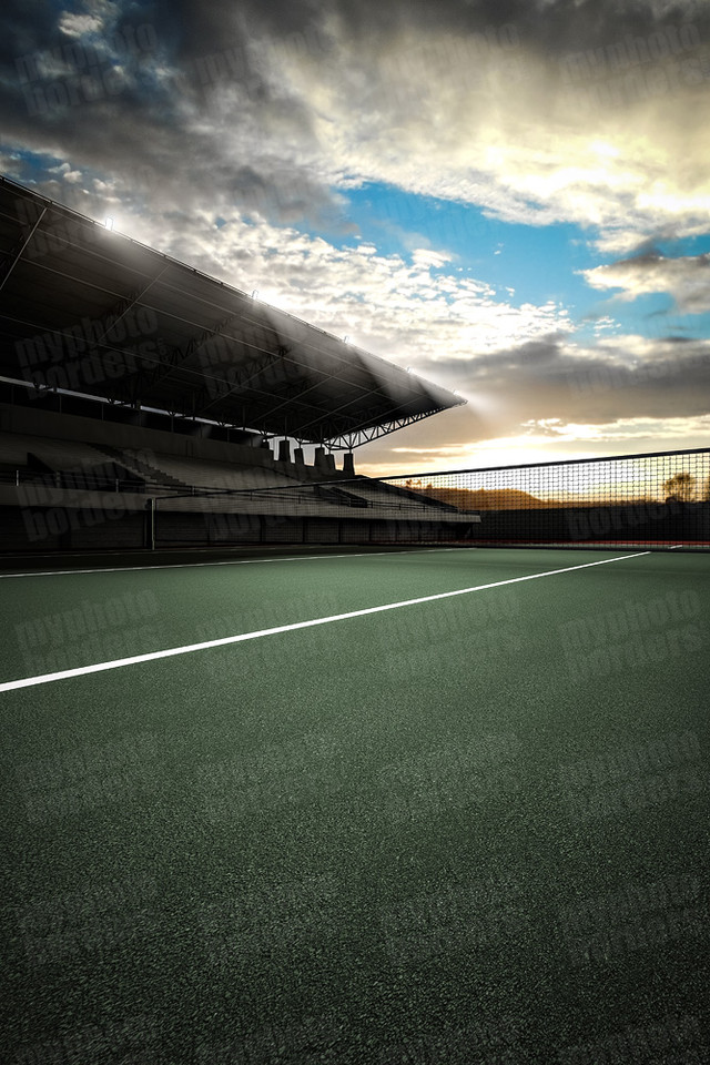 Digital Sports Background - Tennis Court II