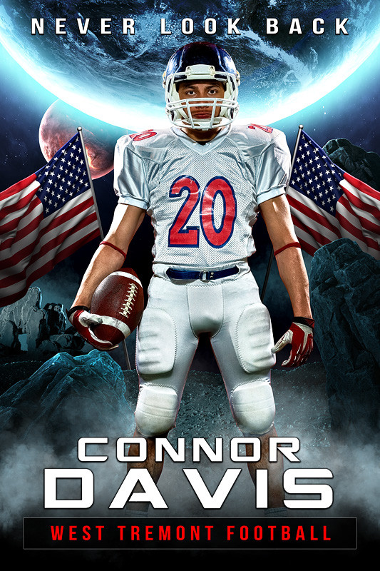 Player Banner Sports Photo Template - Space