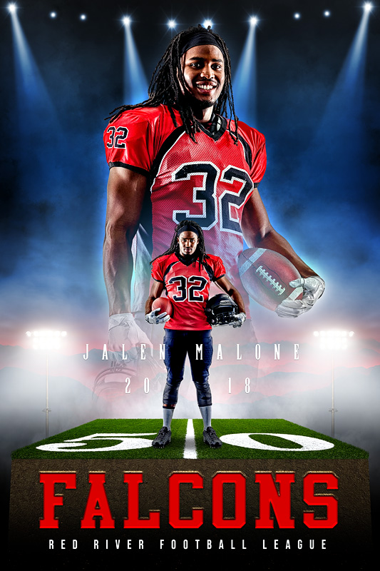 Player Banner Sports Photo Template for Football and Other Field Sports ...