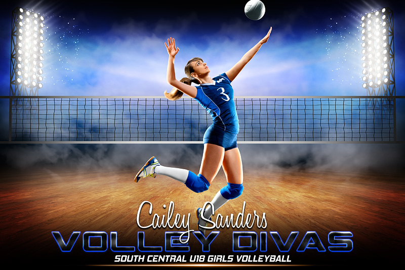 Player Team Banner Sports Photo Template Prime Time Volleyball Player Team Banner Sports Photo Template Prime Time Volleyball