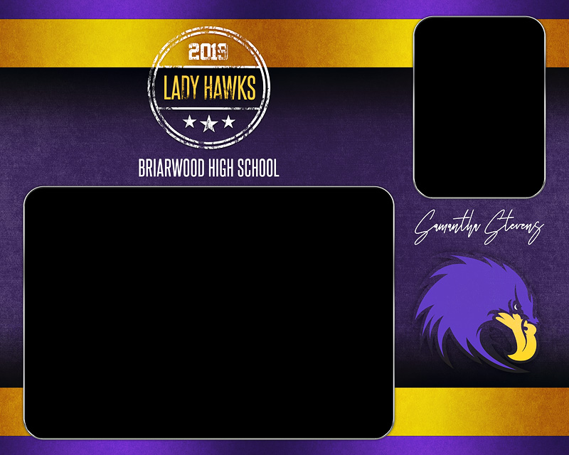 Memory Mate Photo Template - Brushed Metal - Perfect For Many Sports