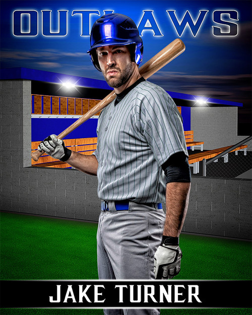 Baseball Poster Photo Template - Dugout