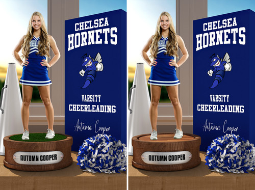 Player Banner Sports Photo Template - Cheerleading Display II
