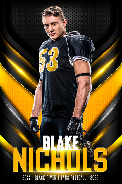 Multi-Sport Photo Template - Metal Abstract - Photoshop Layered Sports ...