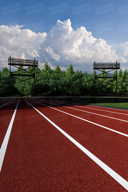 Digital Sports Background - Cloudy Day Track II
